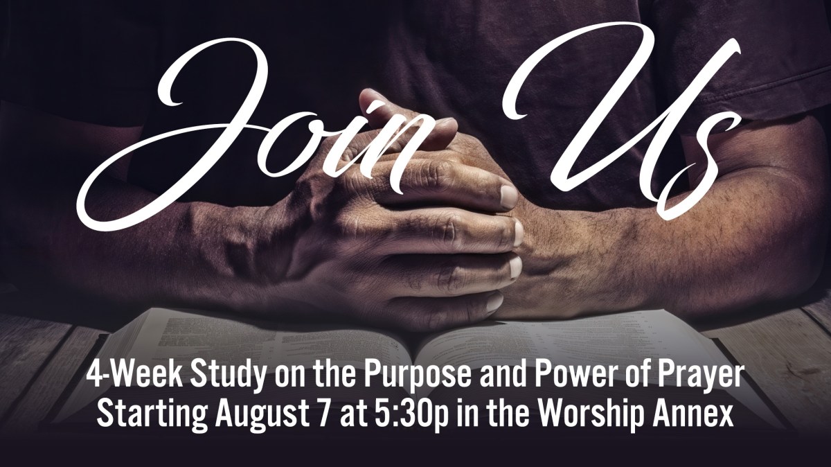 Join Our Small Group Prayer Study in August – Plainfield UMC Today